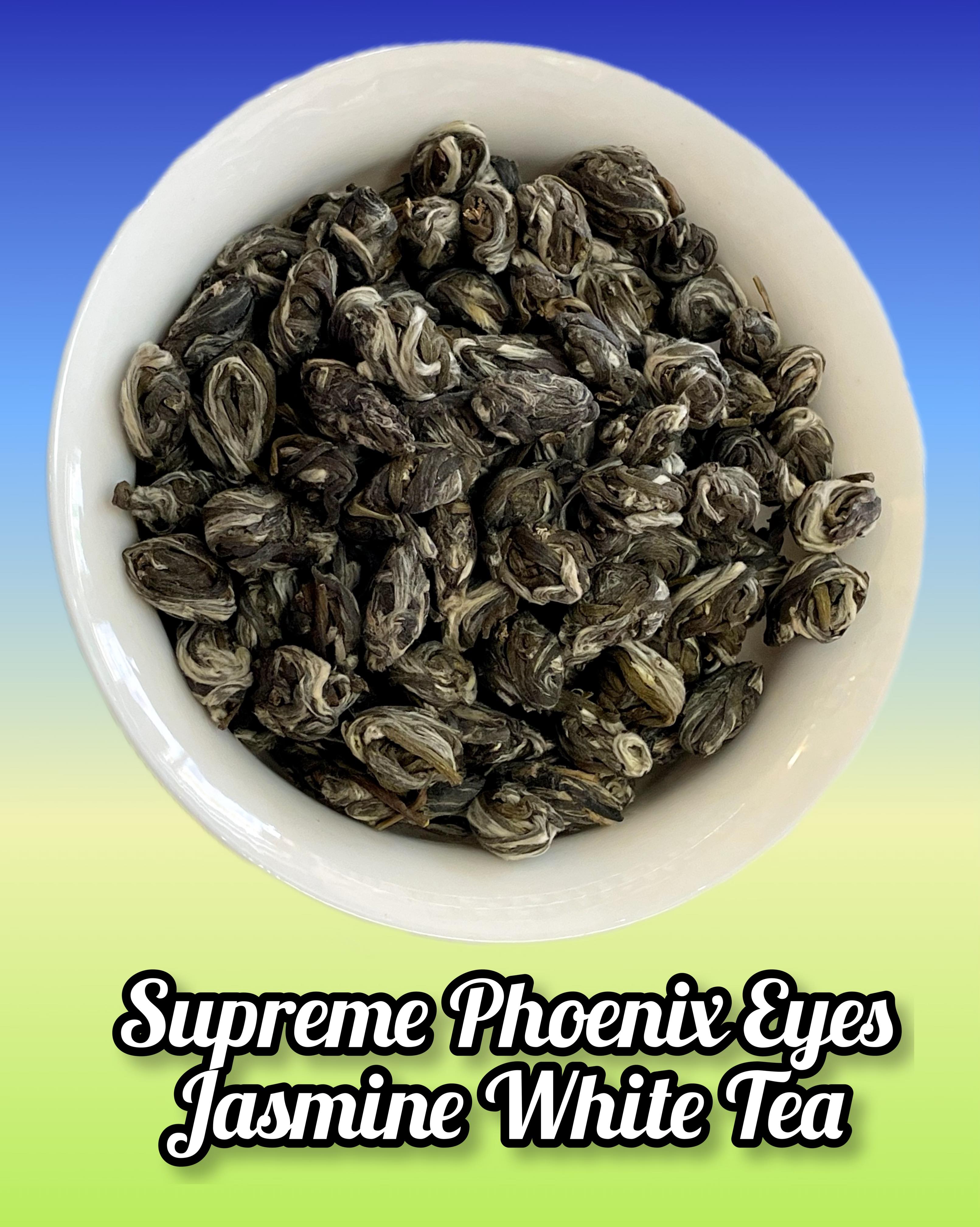 Supreme Phoenix Eyes Jasmine White Tea – Aroma Tea Shop